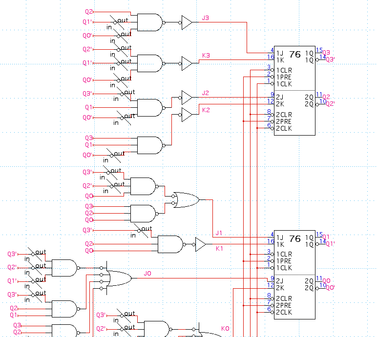 4-bit Gray code counter | All About Circuits 4-bit Gray code counter | All About Circuits
